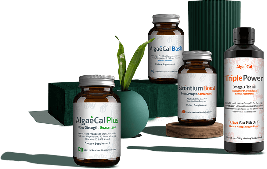 Natural Calcium, Strontium & Omega 3 Supplements - AlgaeCal